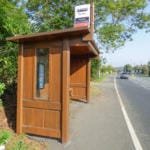 Hardwood Open & Enclosed Bus shelters - Outdoor Timber Shelters